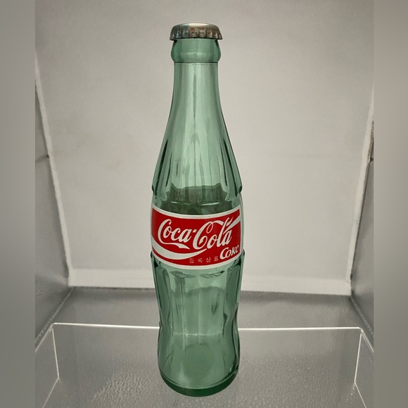 Coca Cola | Art | Vintage Green Coca Cola Bottle With Cap | Poshmark